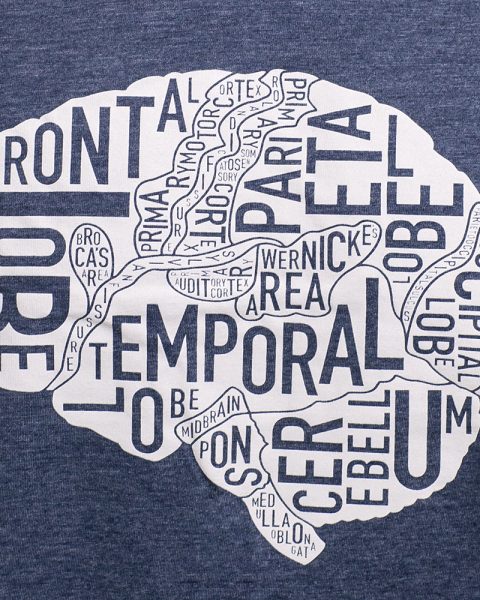 Brain Anatomy Type Design Unisex T-Shirt