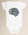 Brain Typographic Anatomy Baby Onesie
